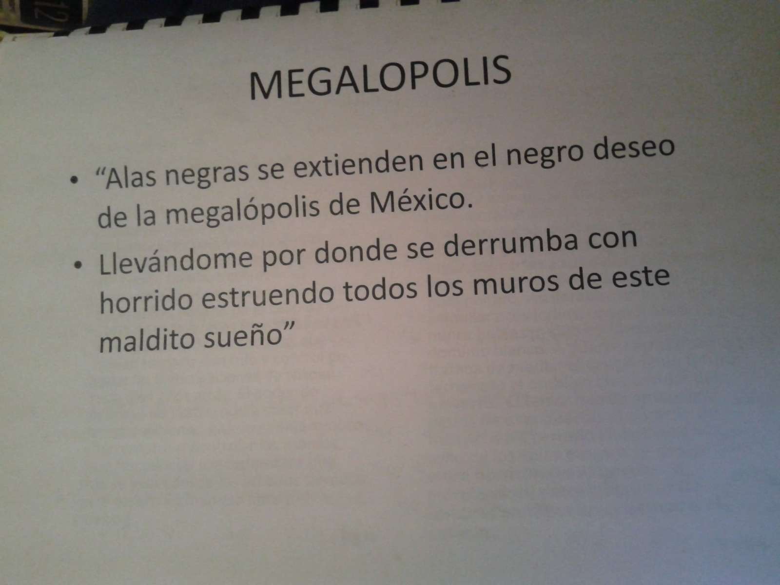 Megalópolis | Club de Escritura Fuentetaja