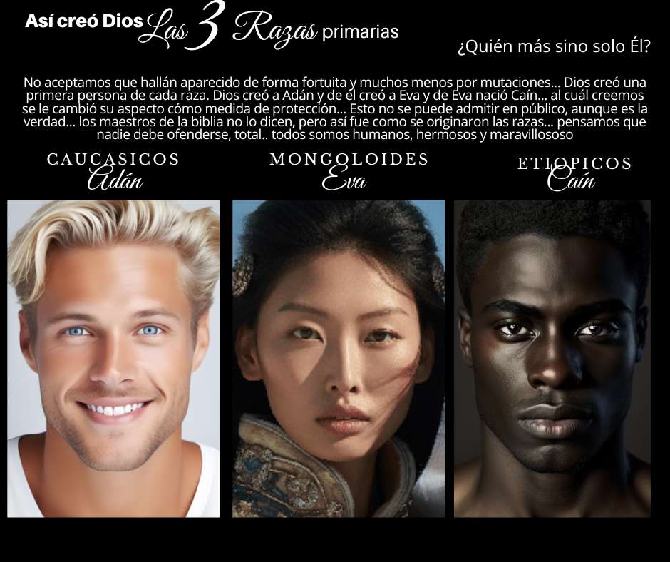 Origen de las tres 3, razas humanas | Club de Escritura Fuentetaja